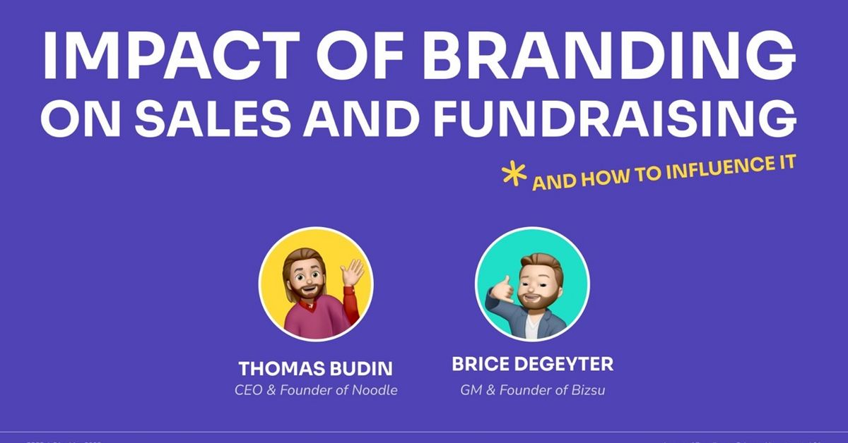 Past Event | Scale-up workshop - The Impact of your Branding on Sales ...