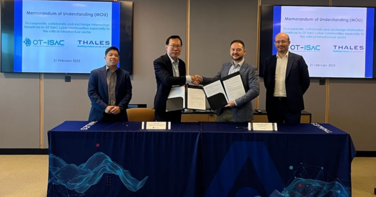 Thales signs MoU with OT-ISAC | French Chamber of Commerce in Singapore