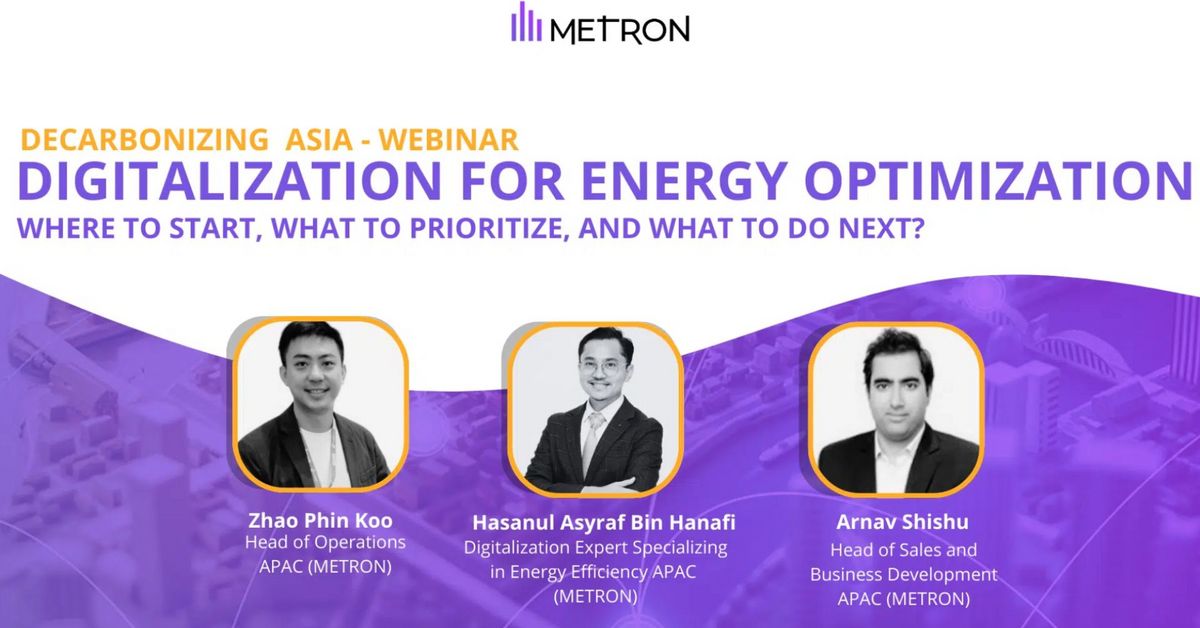 Metron Webinar Replay | Digitalization for Energy Optimization | French ...