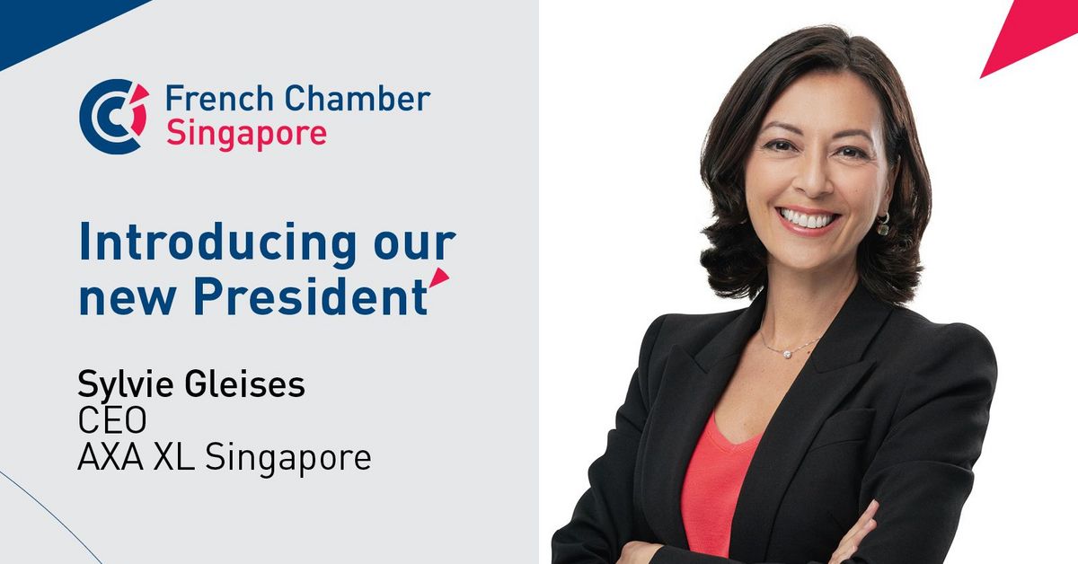 Introducing Sylvie Gleises as the new President of the French Chamber of Commerce in Singapore ...